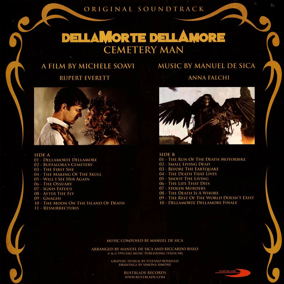 Manuelde Sica - Dellamorte Dellamore Smoked Vinyl Edition - Vinyl LP ...