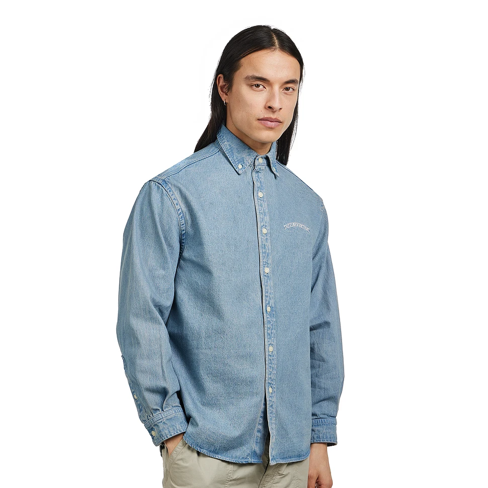 thisisneverthat - Washed Denim Shirt (Washed Blue) | HHV