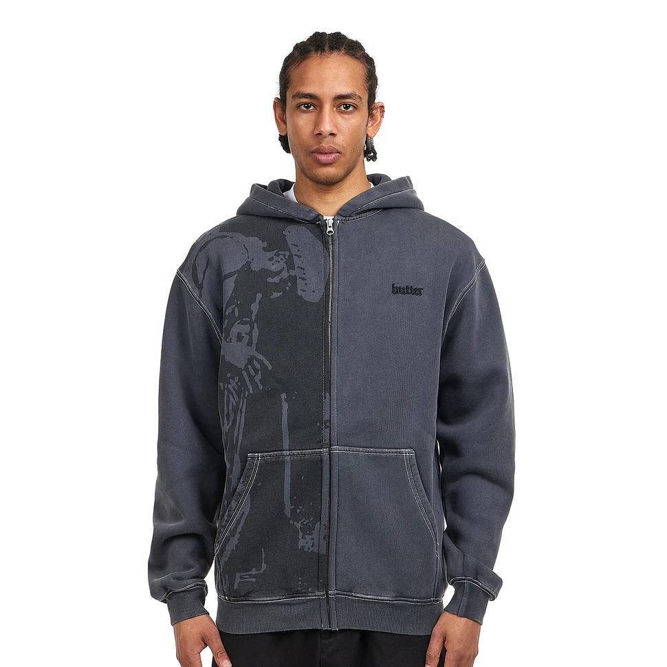 Butter Goods x Miles Davis - Thanks Zip-Thru Hood (Charcoal) | HHV