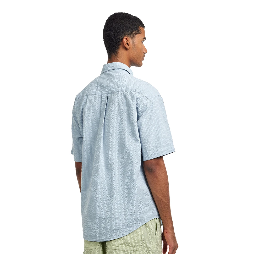 Carhartt WIP - S/S Toland Shirt (Toland Stripe, Blue Fog) | HHV