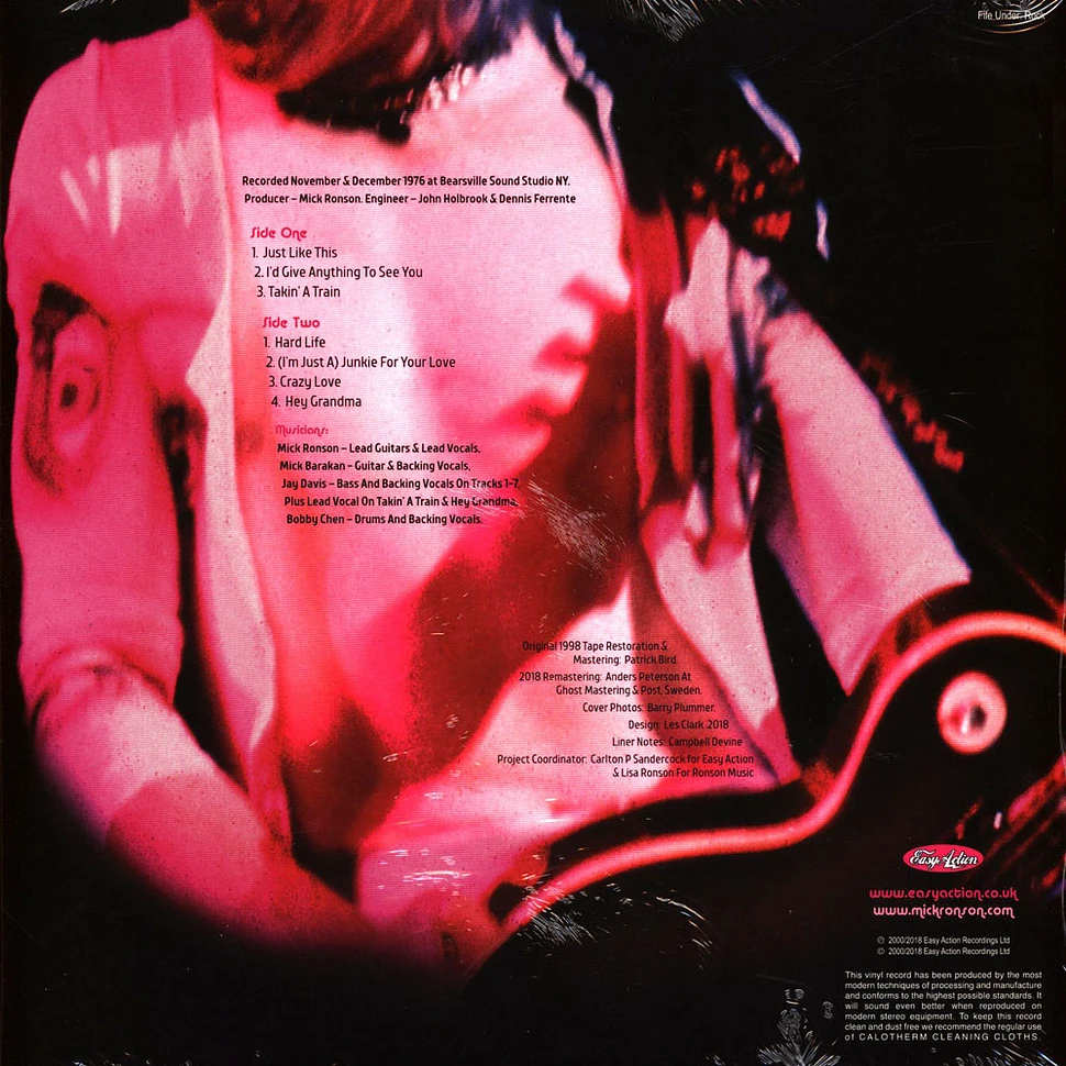 Mick Ronson - Just Like This - Vinyl LP - 2018 - Original | HHV