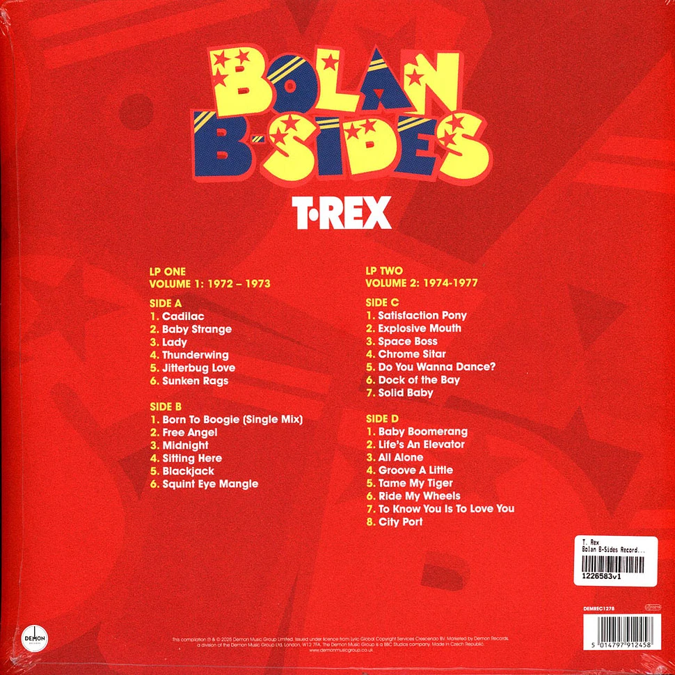 T. Rex - Bolan B-Sides Record Store Day 2025 Edition - Vinyl 2LP - 2025 - WW - Original | HHV
