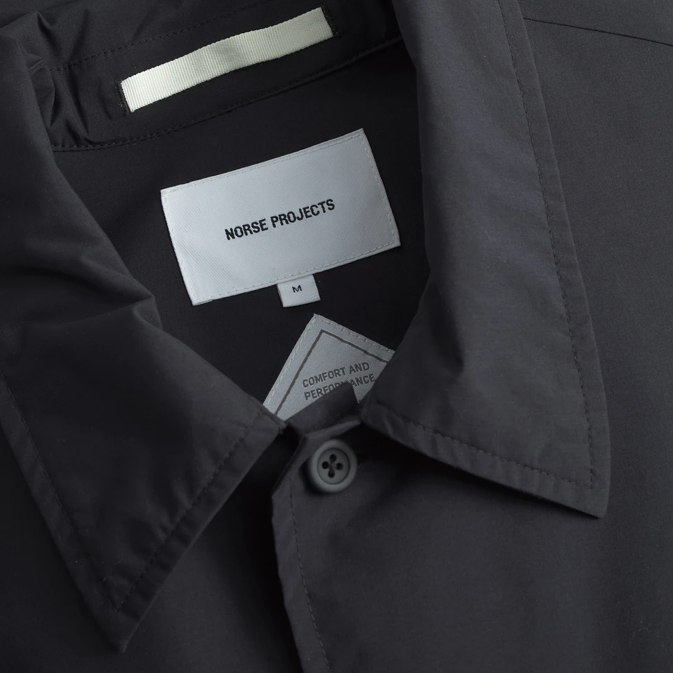 Norse Projects - Marcus Windstopper Overshirt (Black) | HHV