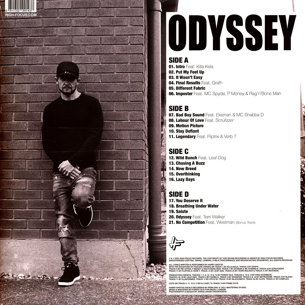 Harry Shotta - Odyssey Black Vinyl Edition - Vinyl 2LP - 2025 - UK ...