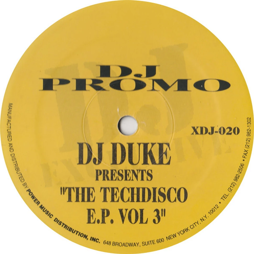DJ Duke - Techdisco E.P. Vol 3 - Vinyl 12" - 1996 - US - Original | HHV