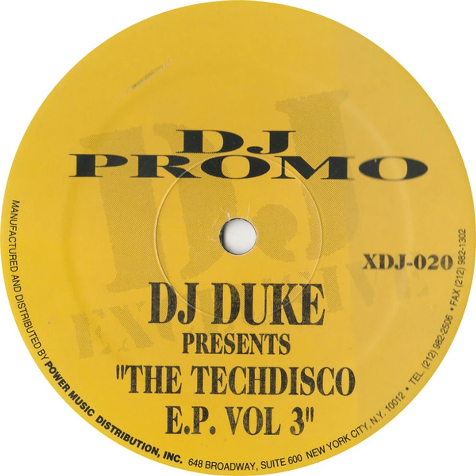 DJ Duke - Techdisco E.P. Vol 3 - Vinyl 12" - 1996 - US - Original | HHV