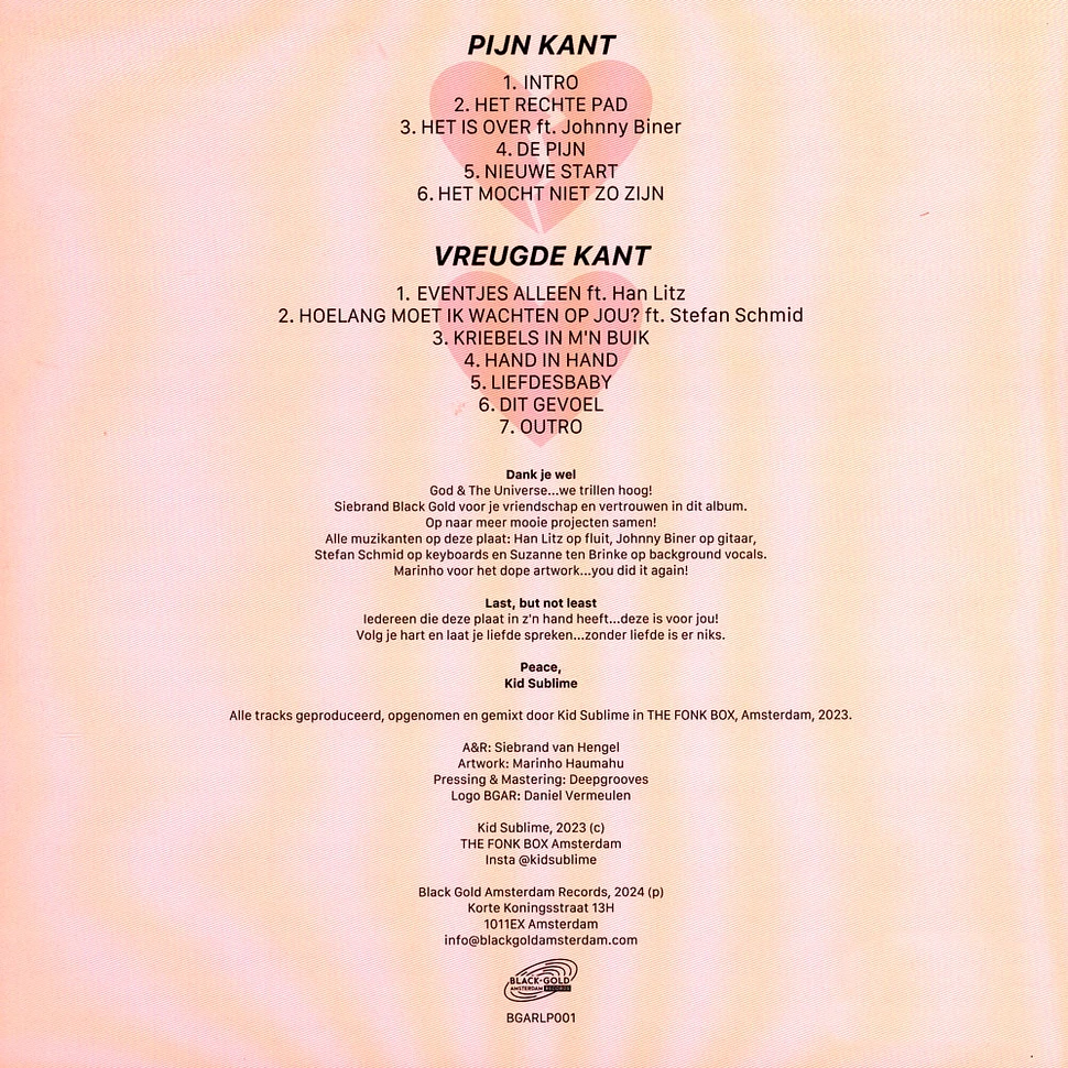 Kid Sublime - Liefde Is... - Vinyl LP - 2025 - EU - Original | HHV