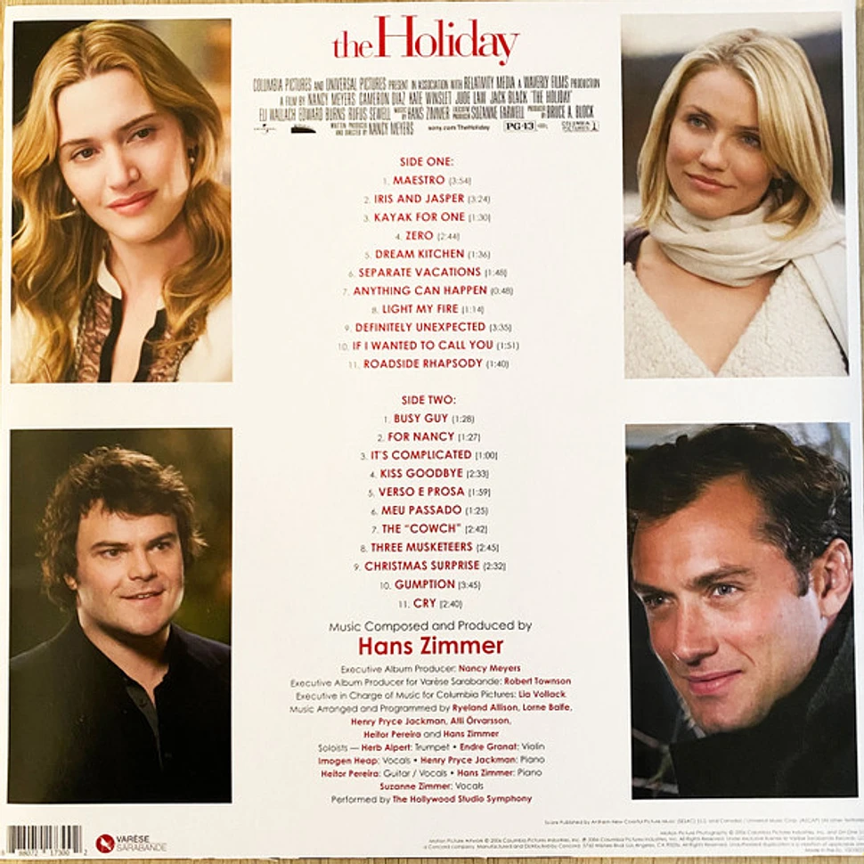 Hans Zimmer - OST The Holiday - Vinyl LP - 2020 - EU - Original | HHV