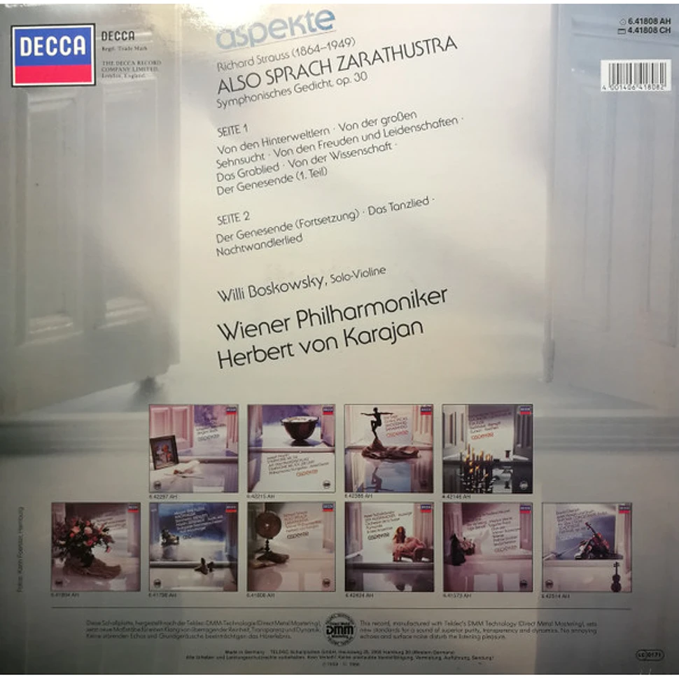 Richard Strauss, Wiener Philharmoniker, Herbert von Karajan - Also ...