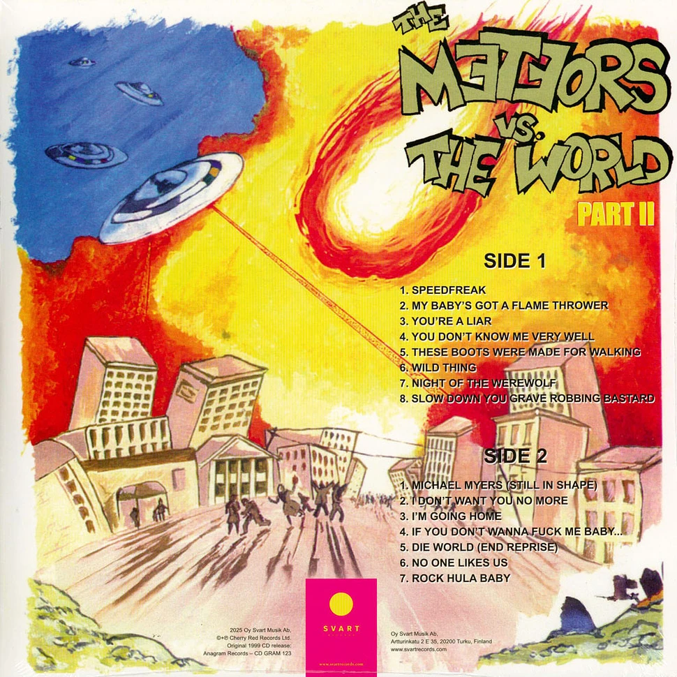 The Meteors - The Meteors Vs. The World Part II Black Vinyl Edition ...