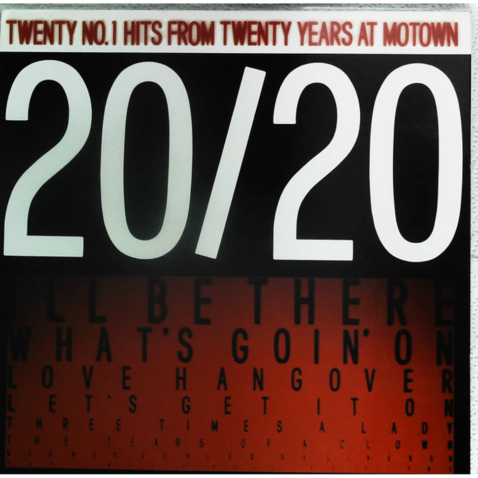 V.A. - 20/20 Twenty No.1 Hits From Twenty Years At Motown - Vinyl 2LP ...