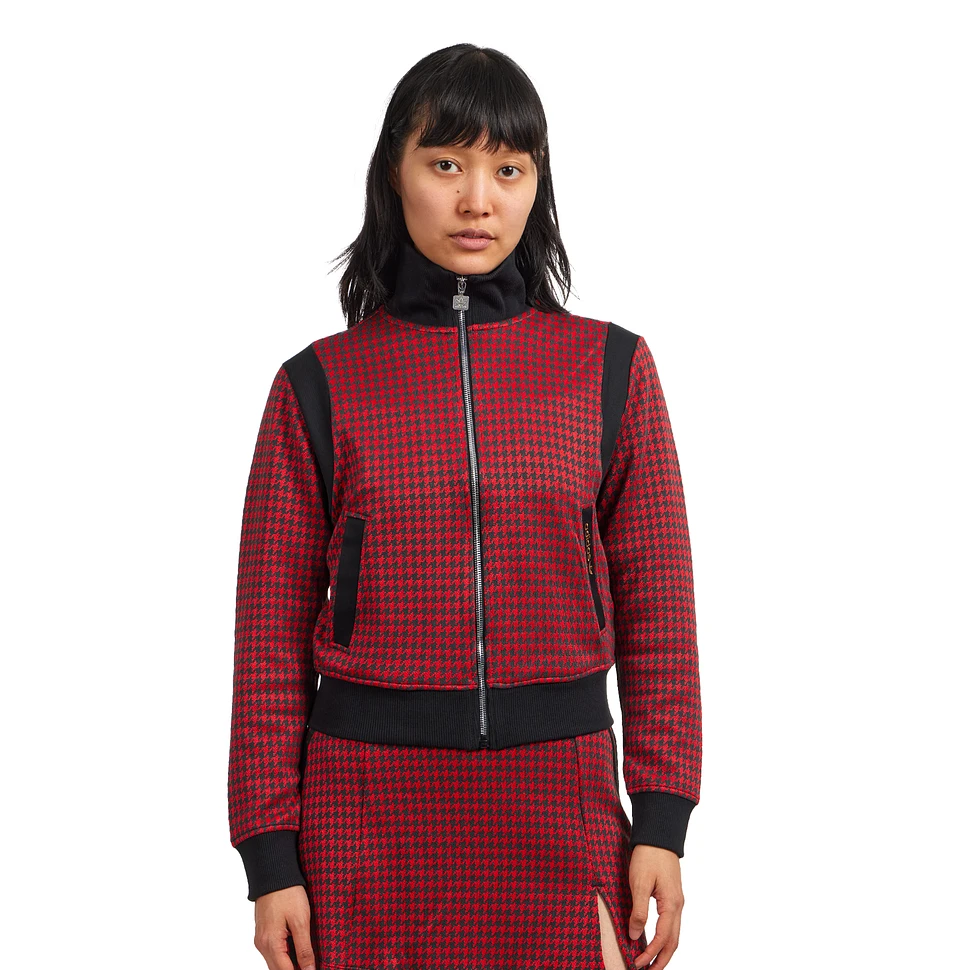 adidas - Houndstooth Track Top (Better Scarlet / Black) | HHV