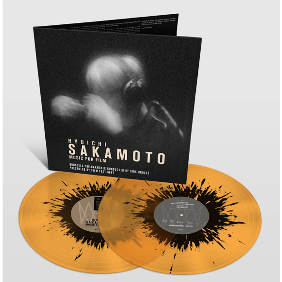 Ryuichi Sakamoto - Music For Film Transparent Amber with Black Splatter ...