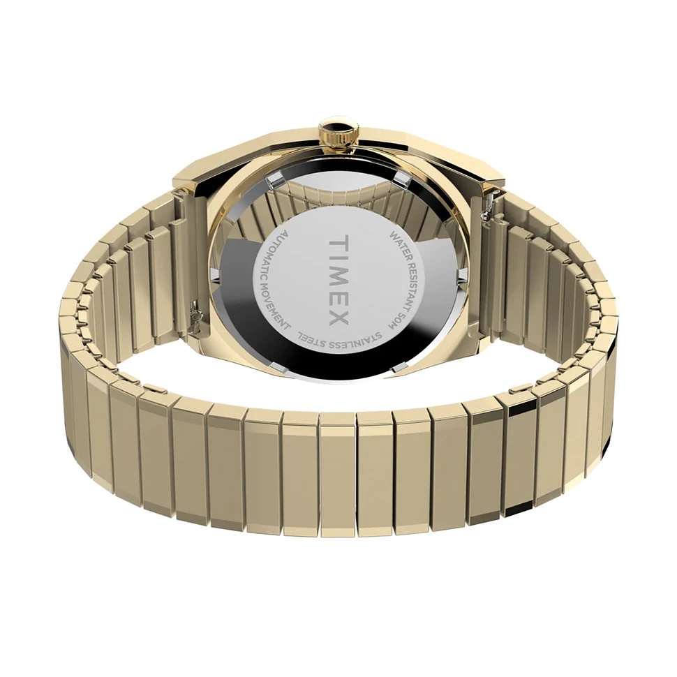 Timex Archive - Automatic 1983 E-Line Reissue Watch (Gold / Tone Case ...