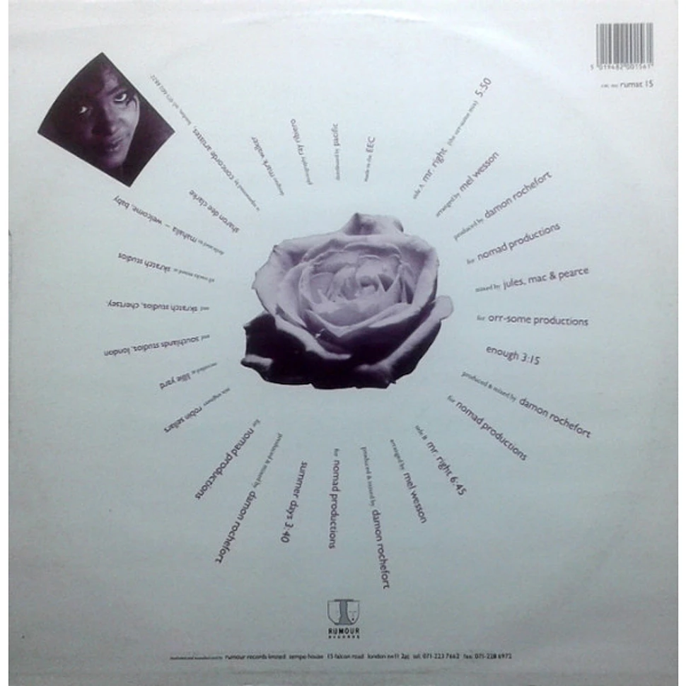 Sharon Dee Clarke - Mr. Right - Vinyl 12" - 1990 - UK - Original | HHV