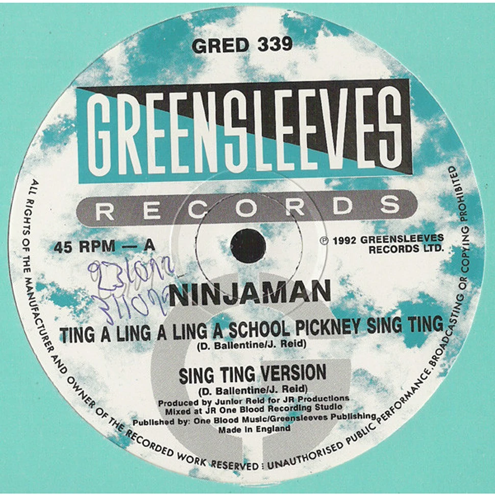 Ninjaman - Ting A Ling A Ling A School Pickney Sing Ting - Vinyl 12 ...