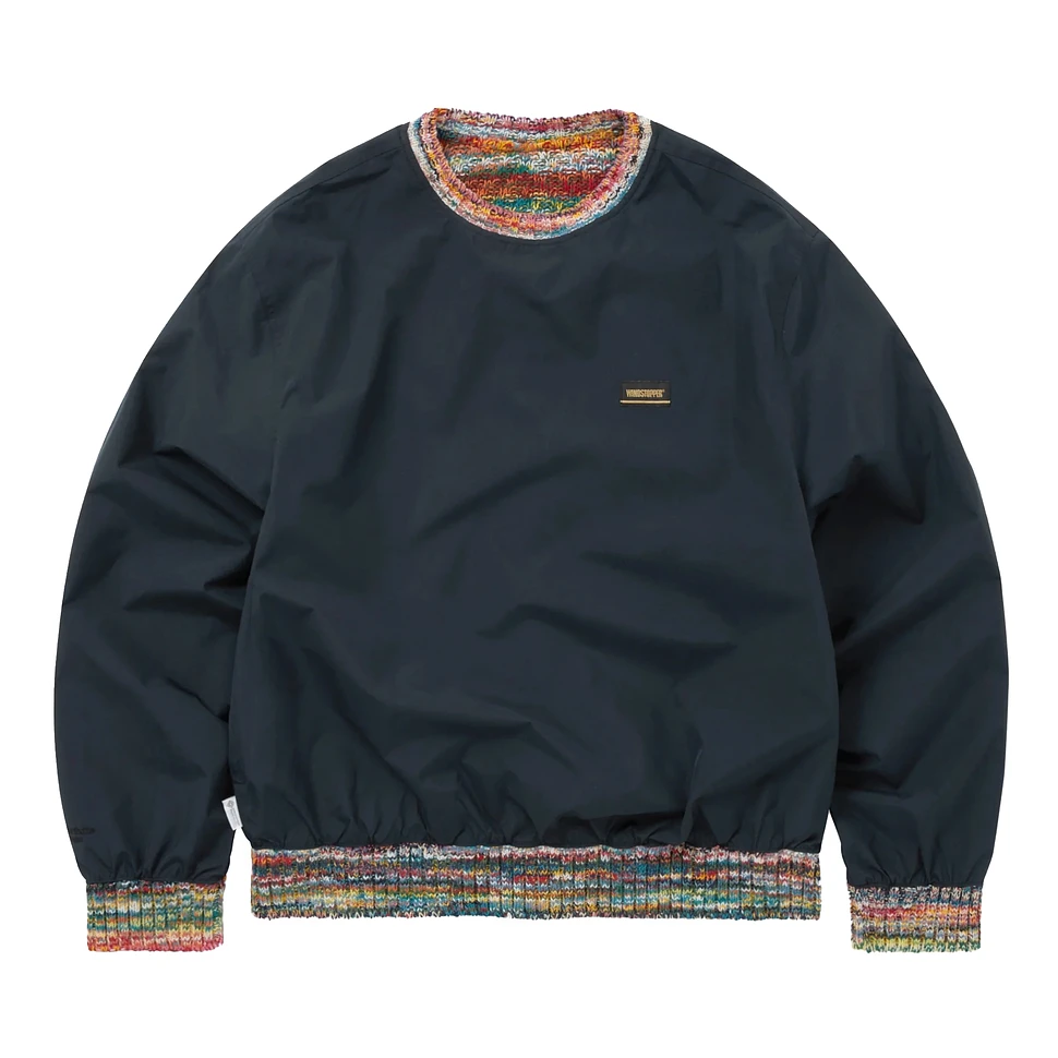 thisisneverthat - Gore-Tex Windstopper Reversible Knit Crew (Navy) | HHV