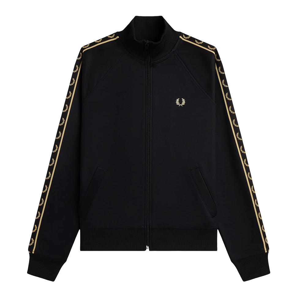 Fred Perry - Taped Track Jacket (Black / Champagne) | HHV