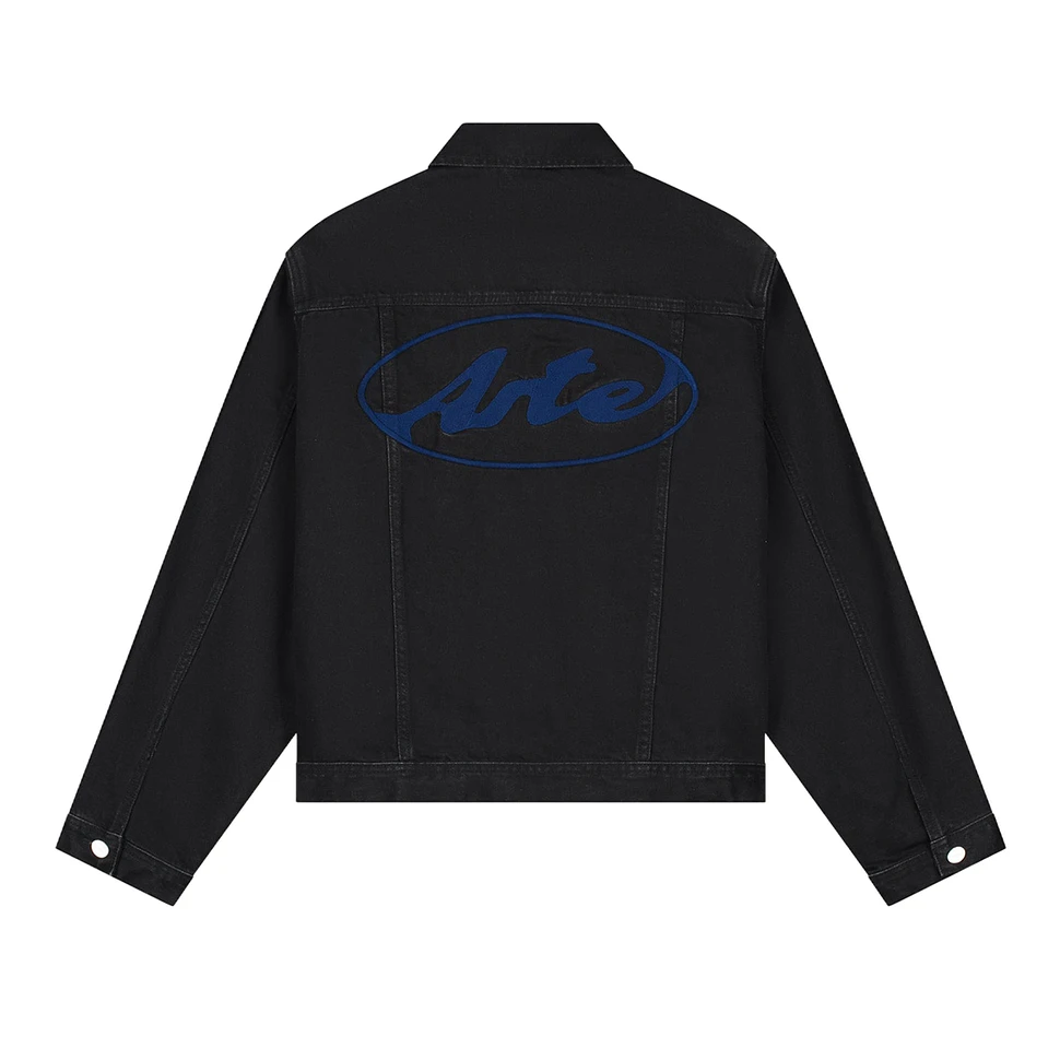Arte Antwerp - Circle Logo Jeans Jacket (Black) | HHV
