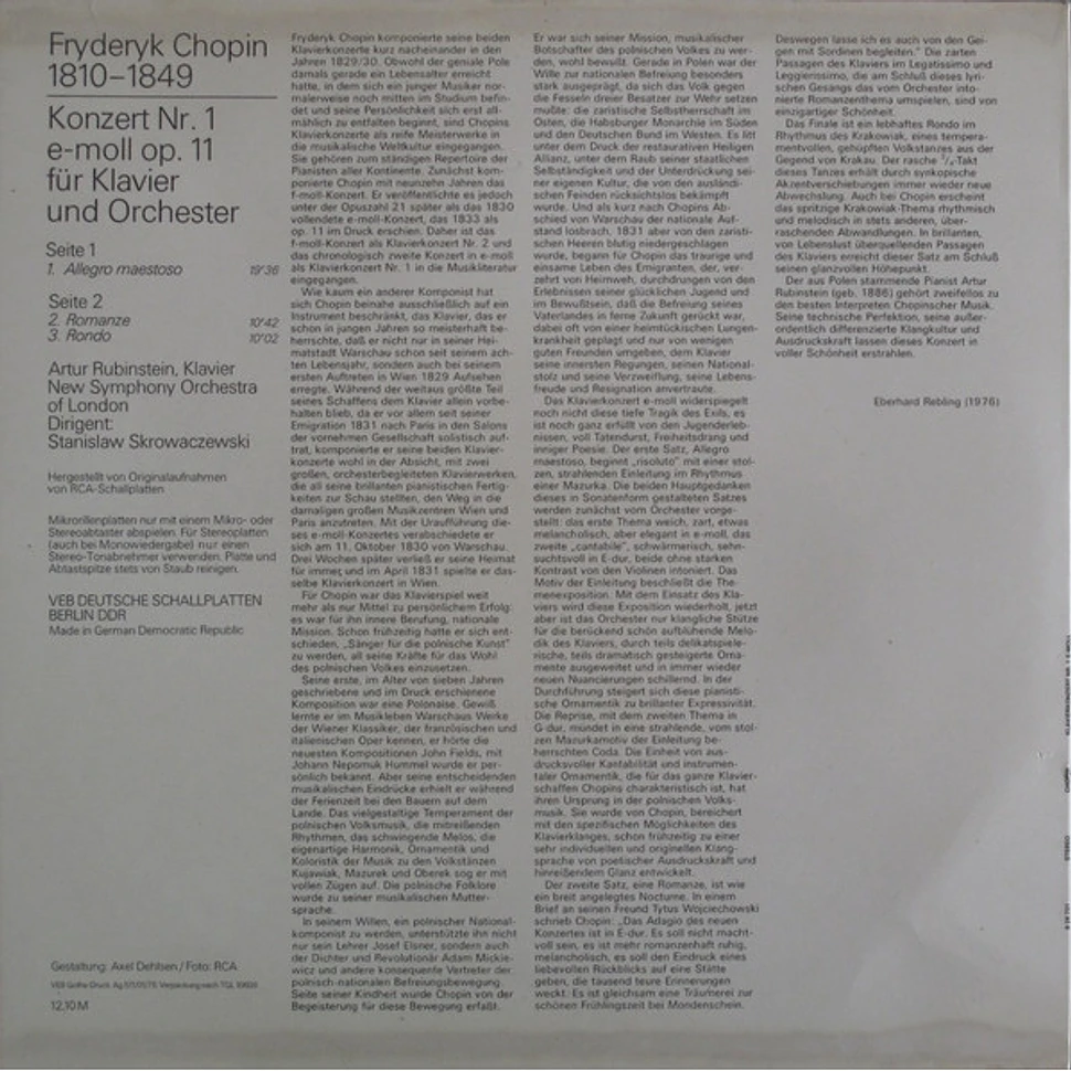Arthur Rubinstein, The New Symphony Orchestra Of London , Dirigent ...