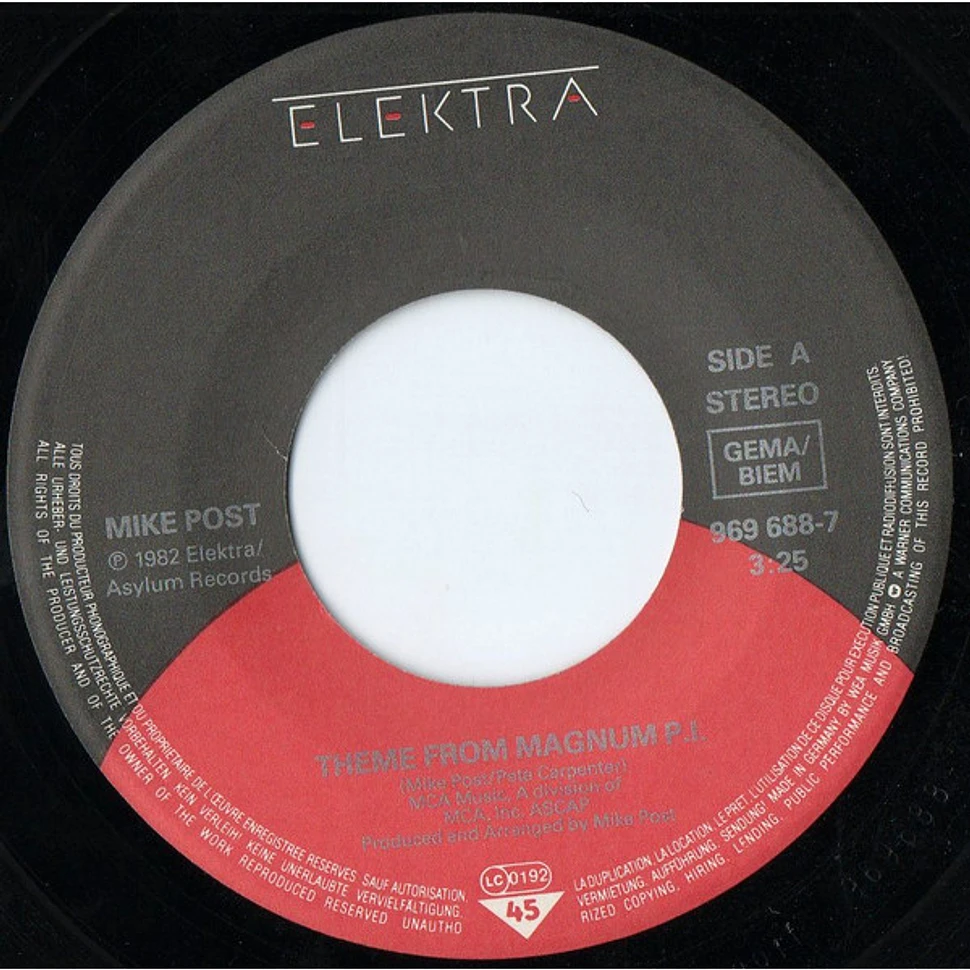 Mike Post - Original Titelmelodie Aus Der TV-Serie Magnum - Vinyl 7 ...