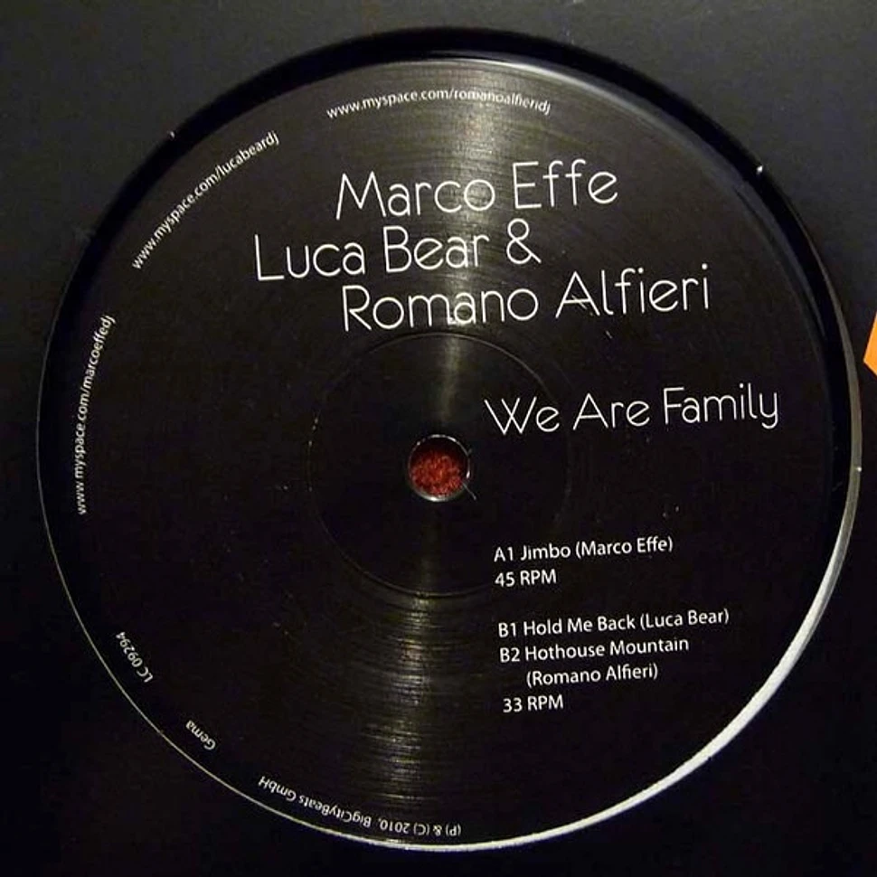 Marco Effe, Luca Bear & Romano Alfieri - We Are Family - Vinyl 12 ...