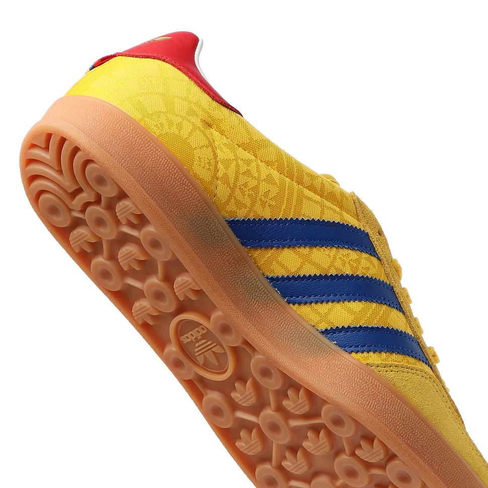 adidas - Gazelle Indoor (Bold Gold / Power Blue / Team Colleg Red) | HHV