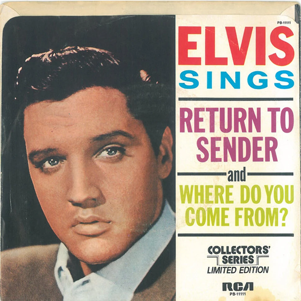 Elvis Presley - Return To Sender - Vinyl 7" - 1977 - US - Reissue | HHV