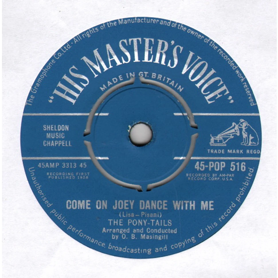 The Pony-Tails - Born Too Late - Vinyl 7" - 1958 - UK - Original | HHV