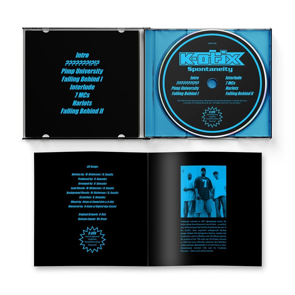 K-Otix - Spontaneity - CD - 1997 - US - Reissue | HHV