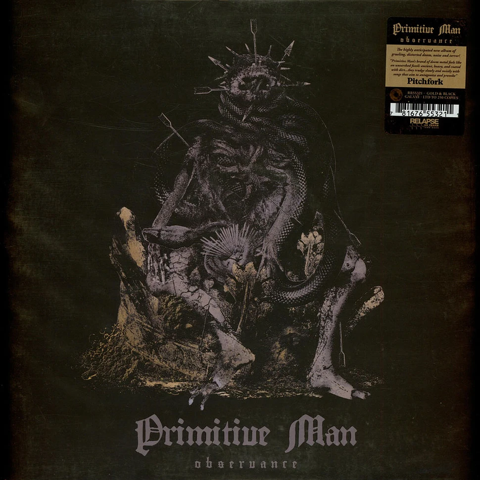 Primitive Man - Observance Gold & Black Indie Exclusive Vinyl Edition ...