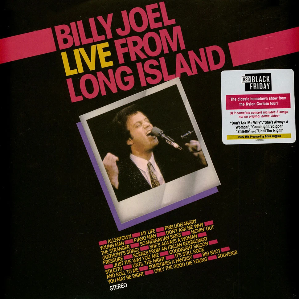 Billy Joel - Live From Long Island Black Friday Record Store Day 2025 ...