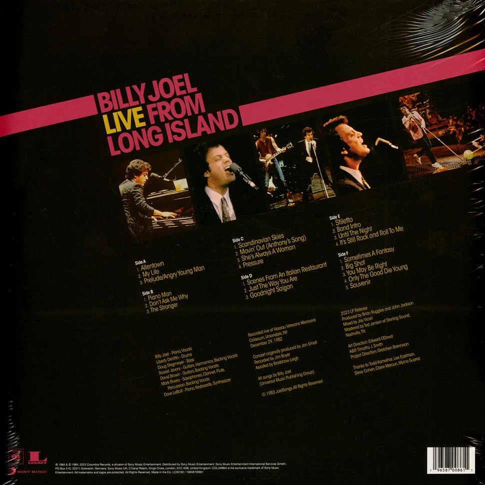Billy Joel - Live From Long Island Black Friday Record Store Day 2025 ...