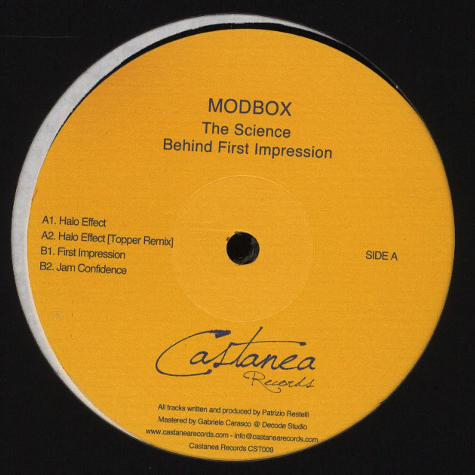 Modbox - The Science Behind First Impression - Vinyl 12" - 2018 - EU ...