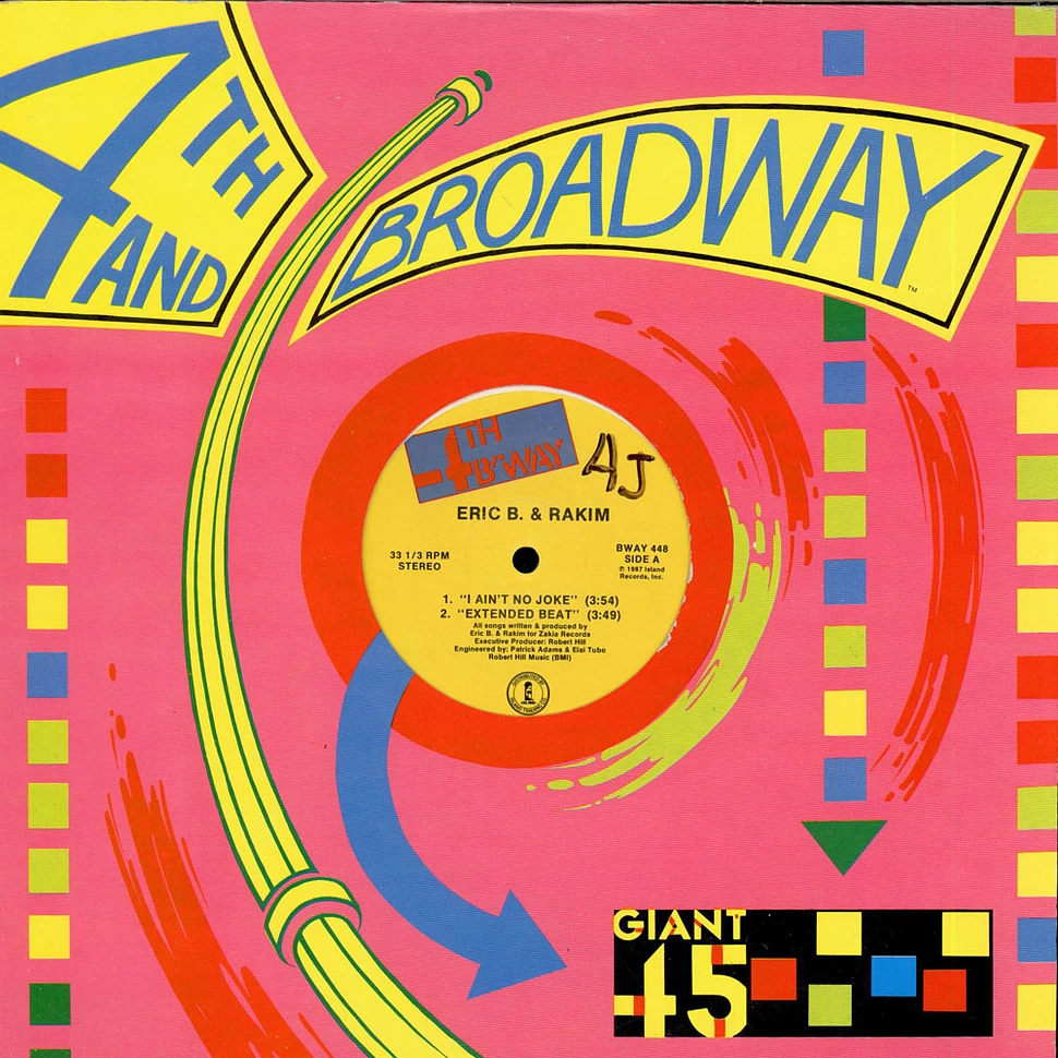 Eric B. & Rakim - I Ain't No Joke / Eric B. Is On The Cut - Vinyl 12 ...