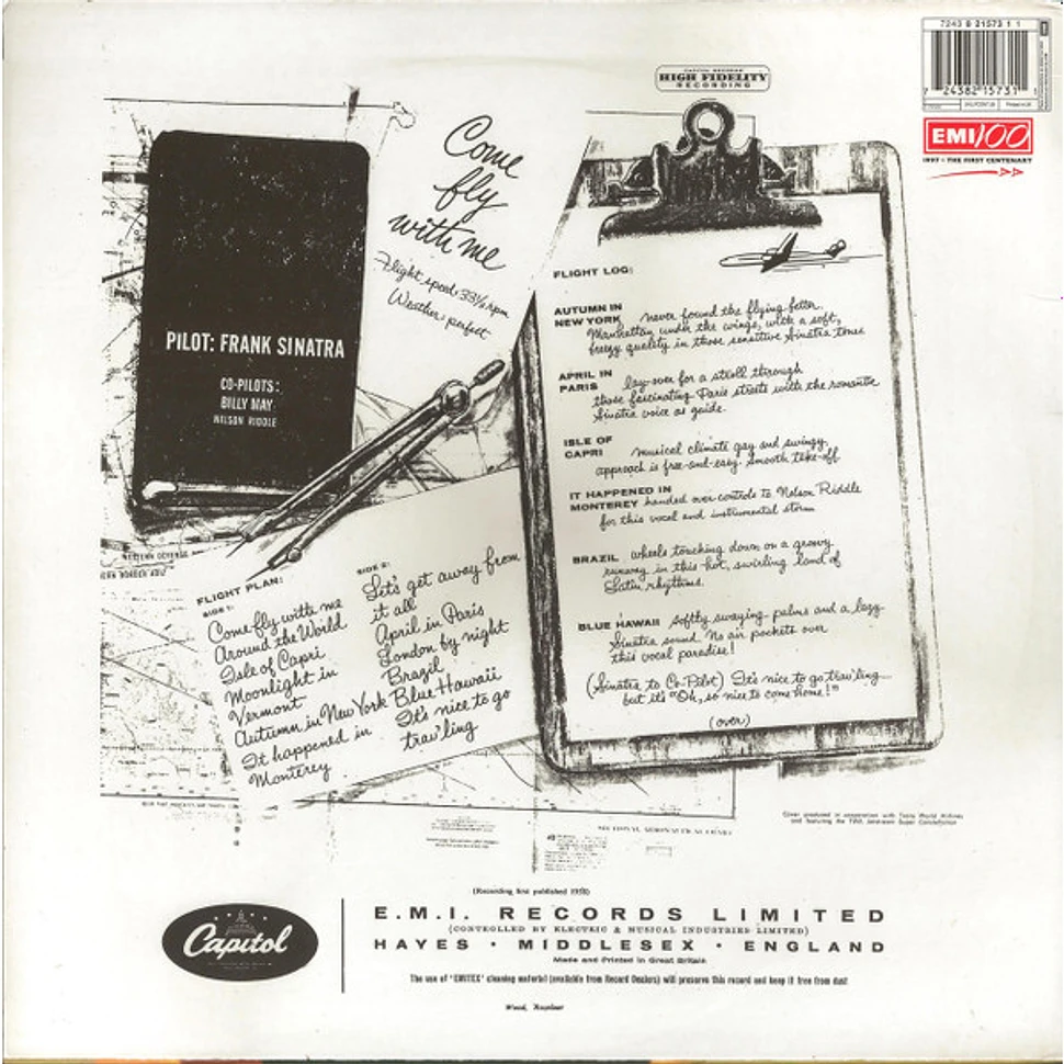 Frank Sinatra - Come Fly With Me - Vinyl LP - 1997 - UK - Reissue | HHV