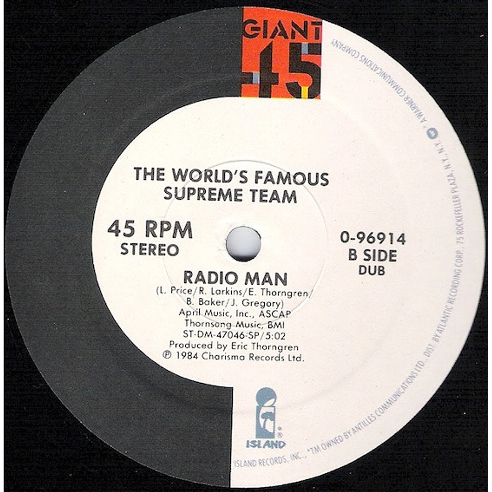 World's Famous Supreme Team - Radio Man - Vinyl 12" - 1984 - US ...
