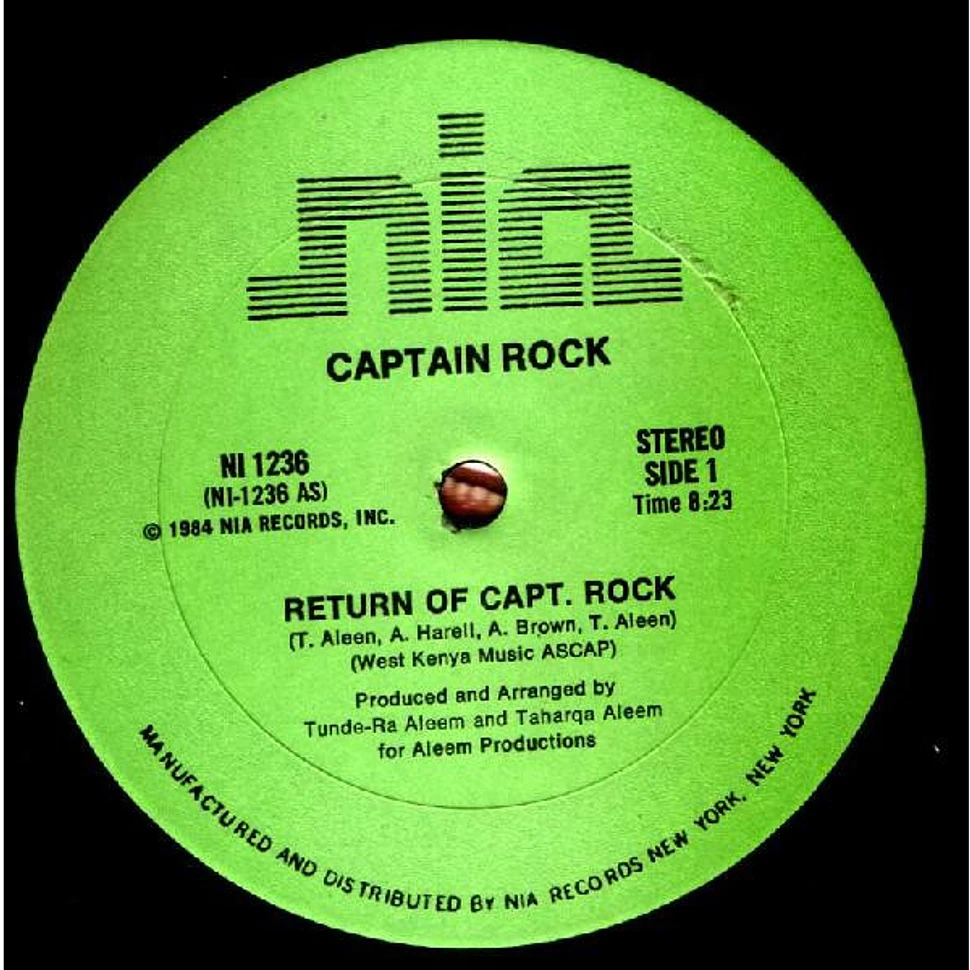 Captain Rock - Return Of Capt. Rock - Vinyl 12" - 1984 - US - Original ...