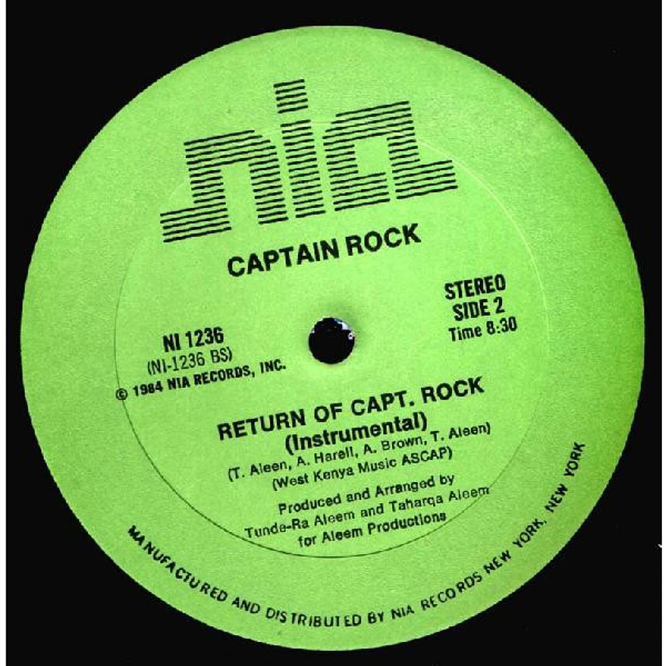 Captain Rock - Return Of Capt. Rock - Vinyl 12" - 1984 - US - Original ...