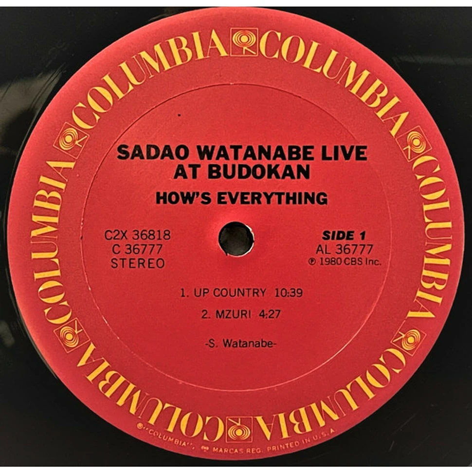 Sadao Watanabe - How's Everything - Sadao Watanabe Live At Budokan - Vinyl 2LP - 1980 - US ...