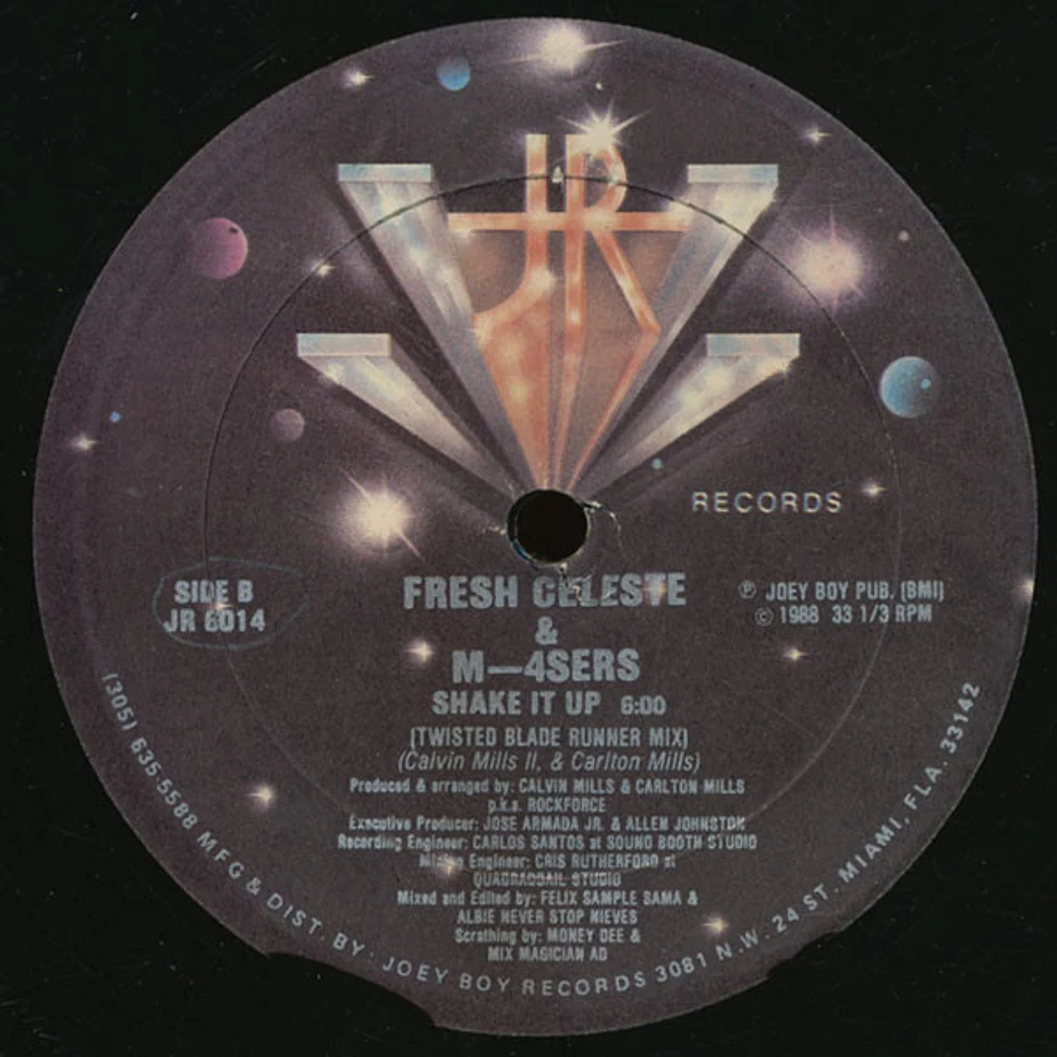 Fresh Celeste & M4 Sers - Shake It Up - Vinyl 12" - 1988 - US - Original | HHV