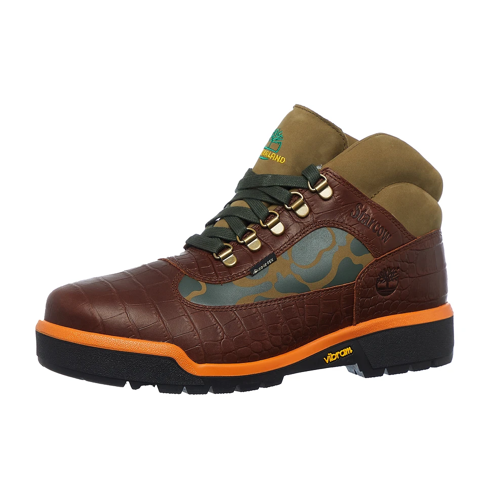 Timberland x Starcow - Field Boot Mid Lace Up GTX Boot (Medium Brown ...