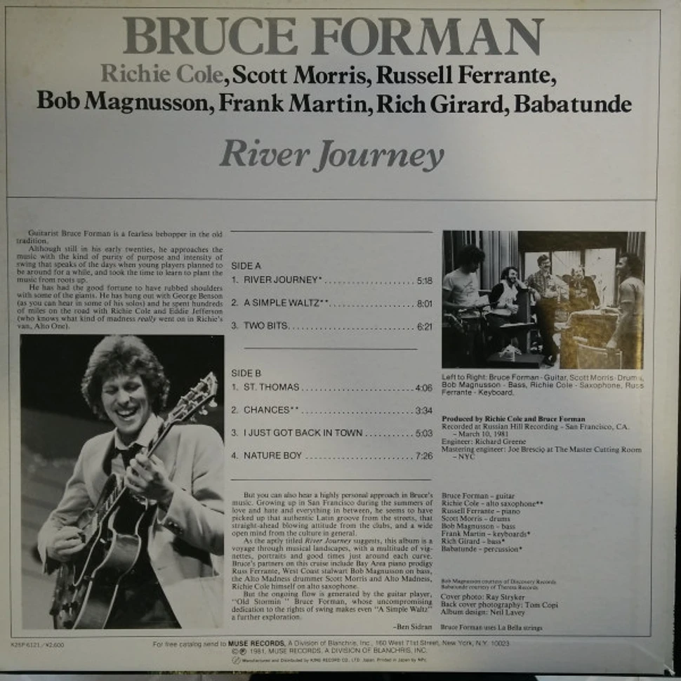 Bruce Forman - River Journey - Vinyl LP - 1981 - JP - Original | HHV