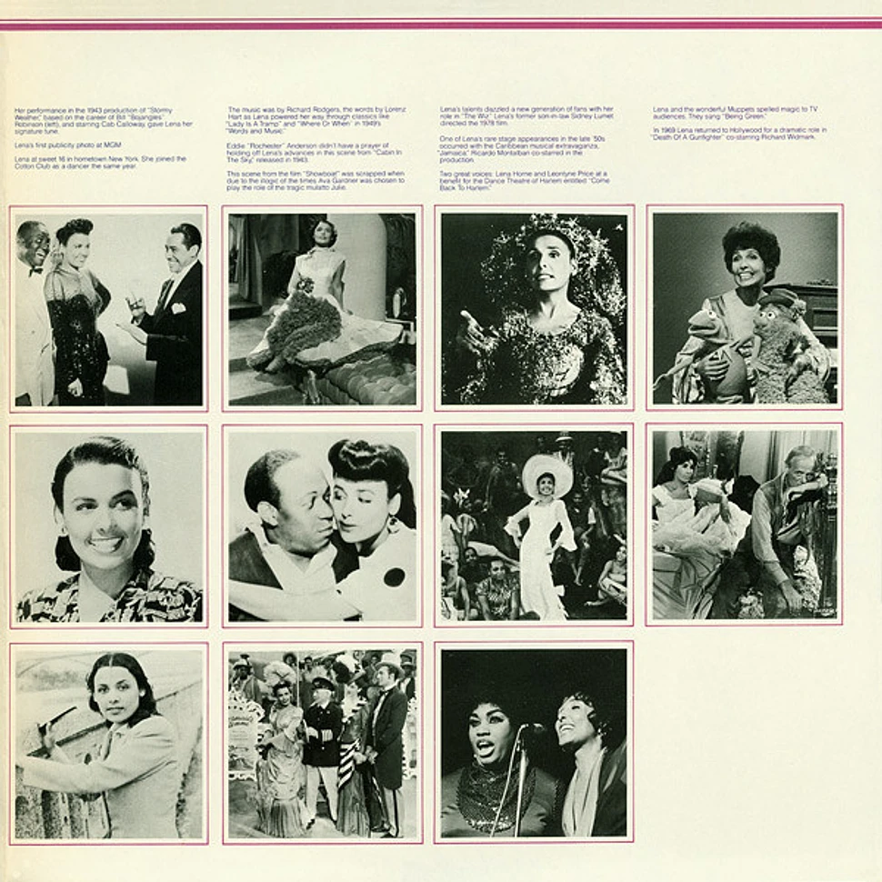 Lena Horne - Live On Broadway Lena Horne: The Lady And Her Music ...