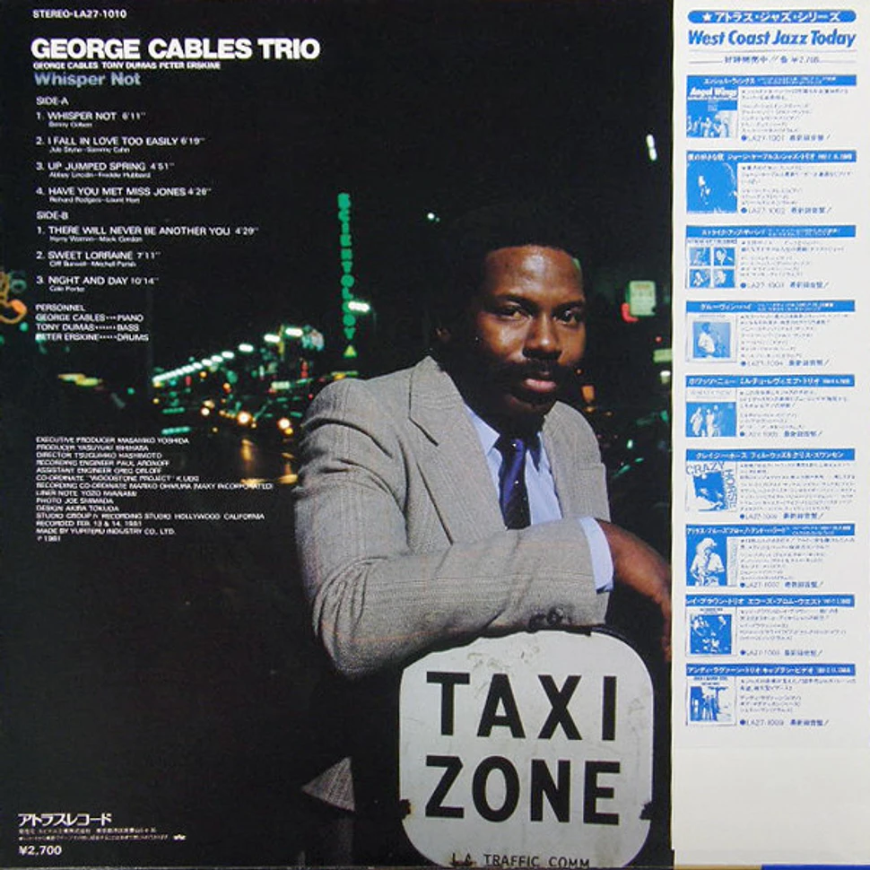 George Cables Trio - Whisper Not - Vinyl LP - 1981 - JP - Original | HHV