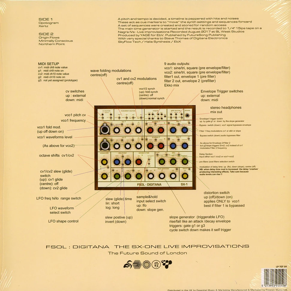 The Future Sound Of London - Fsol: Digitana - The Sx-One Improvisations ...