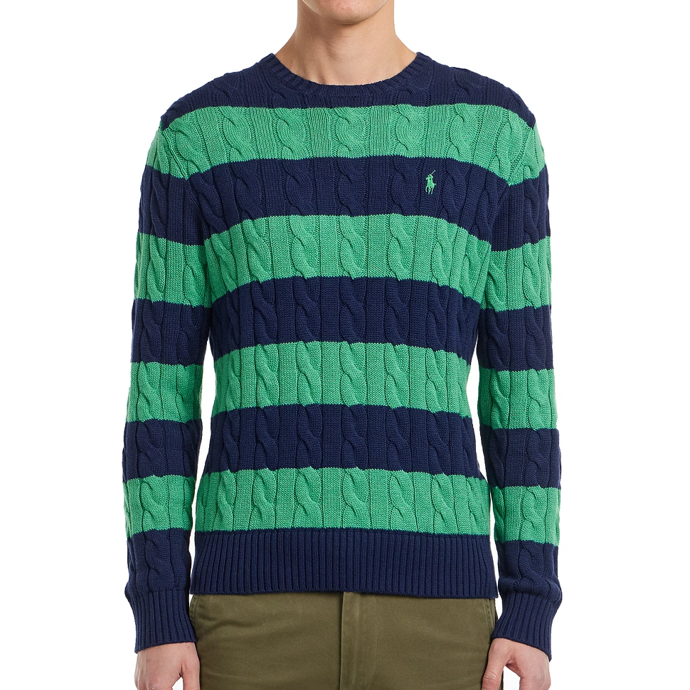 Polo Ralph Lauren - Striped Pullover (Navy Green Combo) | HHV