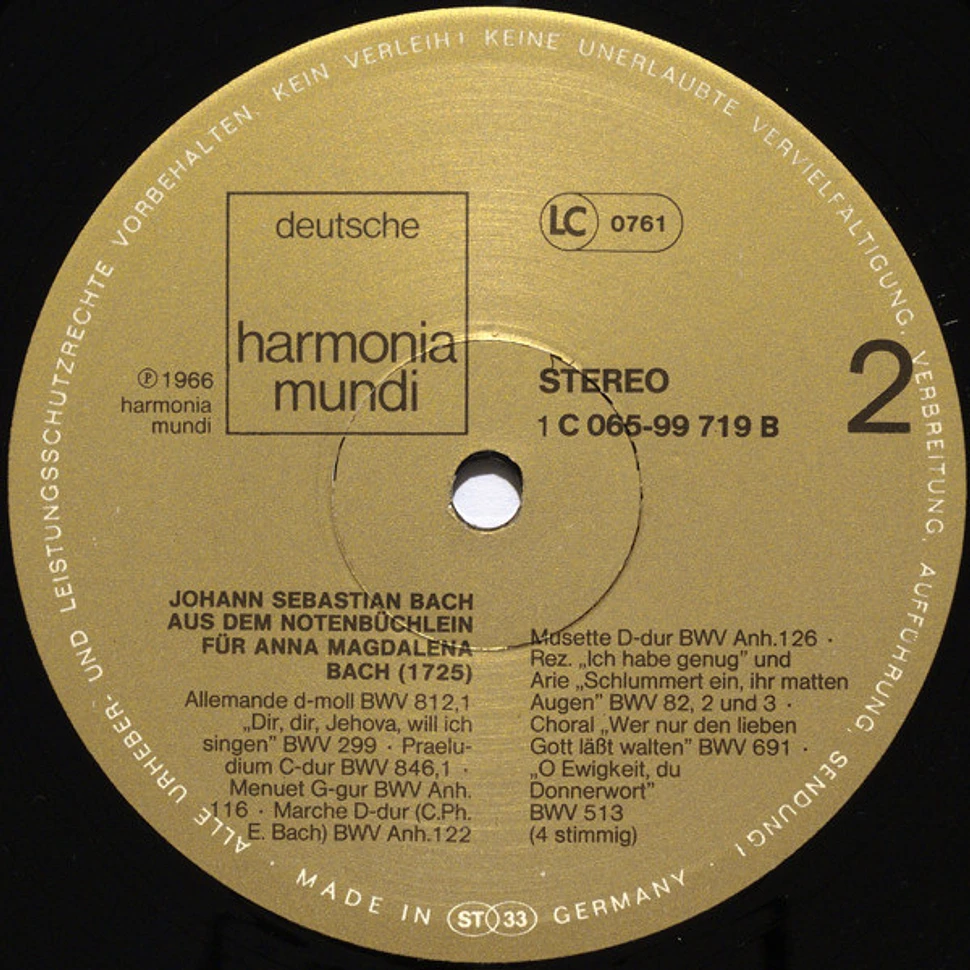 Elly Ameling ∙ Gustav Leonhardt ∙ Hans-Martin Linde - Aus Dem ...