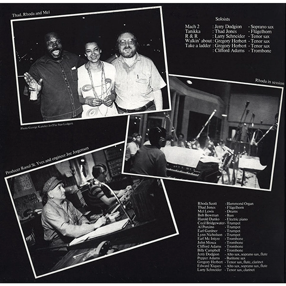 Rhoda Scott Orchestra Under The Direction Of Thad Jones Special Guest ...