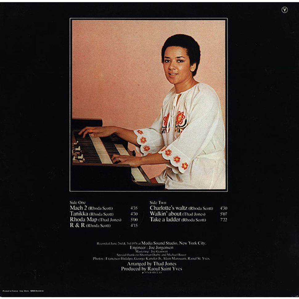 Rhoda Scott Orchestra Under The Direction Of Thad Jones Special Guest ...